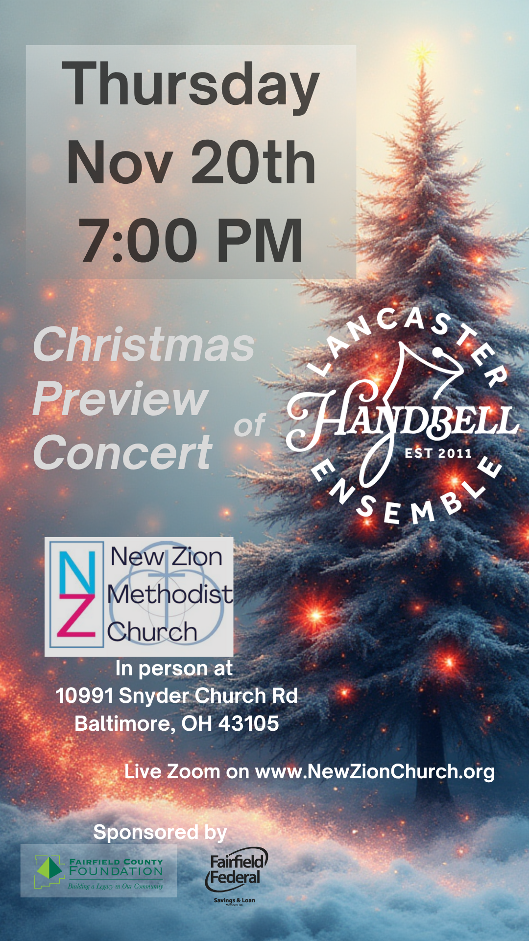Lancaster Handbell Ensemble Christmas Preview Concert | 11/20/2025 ...